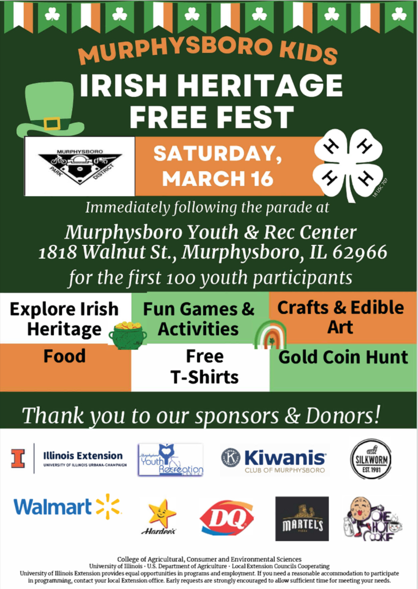 𝐊𝐢𝐝𝐬 𝐈𝐫𝐢𝐬𝐡 𝐇𝐞𝐫𝐢𝐭𝐚𝐠𝐞 𝐅𝐫𝐞𝐞 𝐅𝐞𝐬𝐭 | Murphysboro Chamber of Commerce